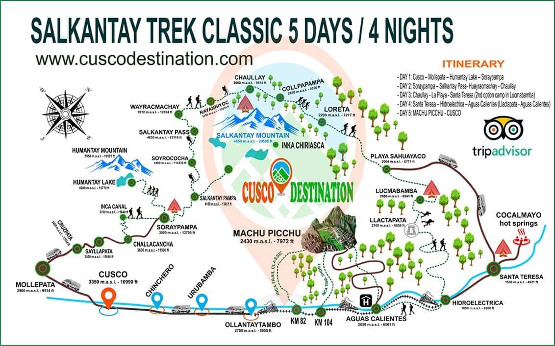 Salkantay Trek Classic 5 Days | Alternative route To Machu Picchu Salkantay Trek Classic 5 Days | Alternative route To Machu Picchu